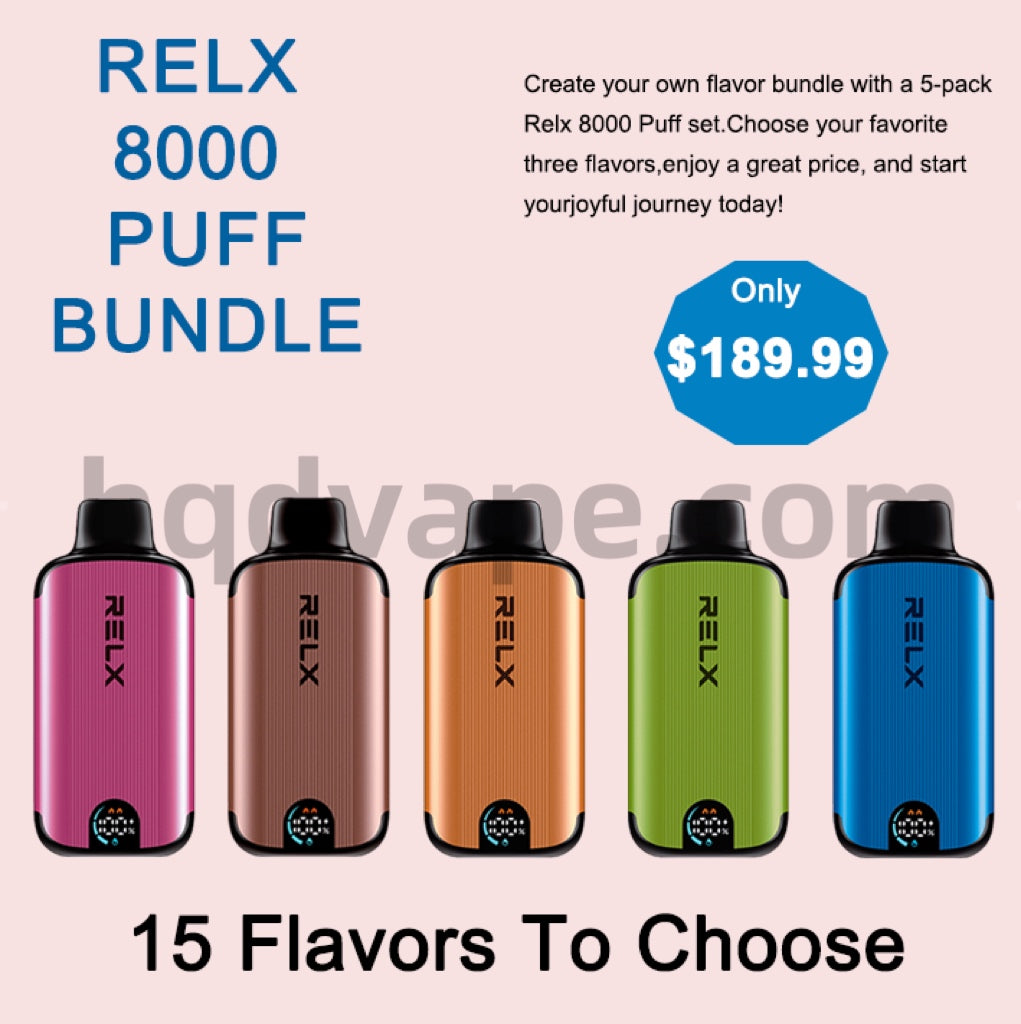 Any 5 x Relx Magic Go Dm 8000 Puff – HQD VAPE SHOPS